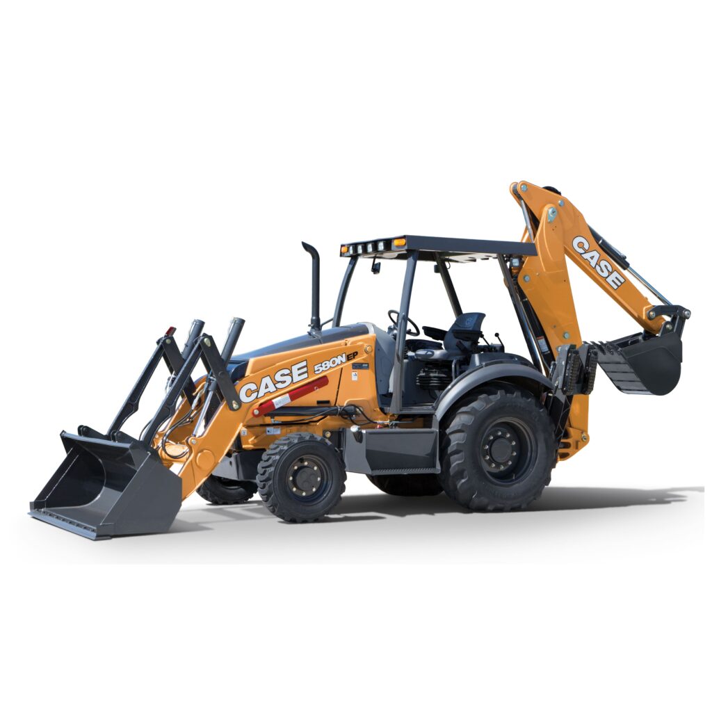 60-90 HP Backhoe Loader, 5 Meter. Dig Depth, Extendahoe – Kwader Rental